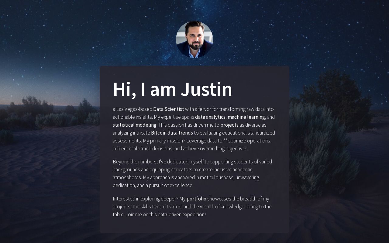 Justin’s Portfolio